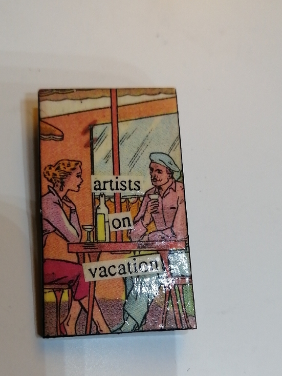 Accessories | Artists On Vacation Cafe Scene Pastel Illustration ...